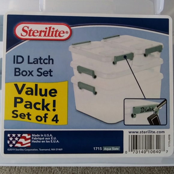 Sterilite | Storage & Organization | Sterilite Storage Boxes Id Latch ...